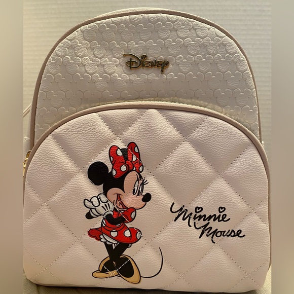 Disney | Bags | Disney Primark Minnie Mouse Quilted Pattern Backpack ...
